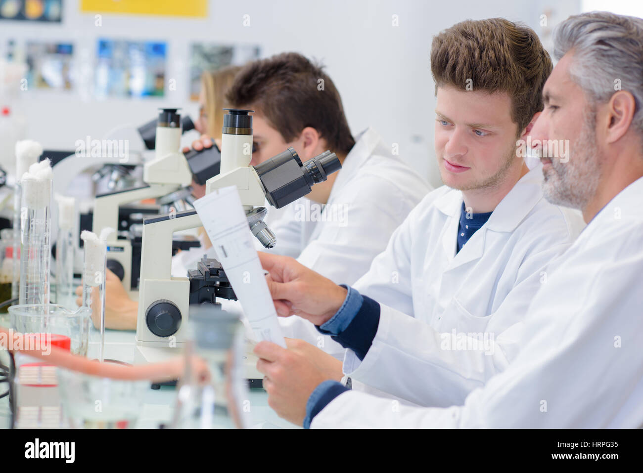 Teen boy science lab hi-res stock photography and images - Alamy