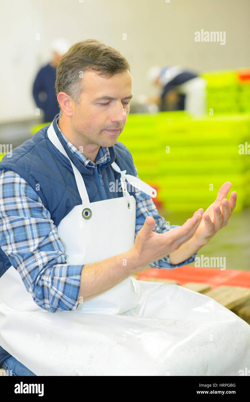 food processing worker Stock Photo - Alamy