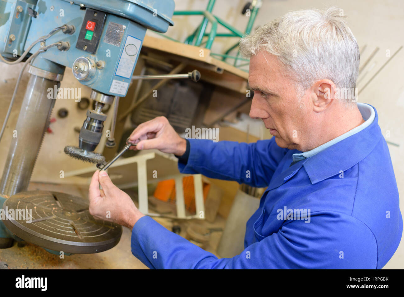 industry worker focused on his work Stock Photo - Alamy