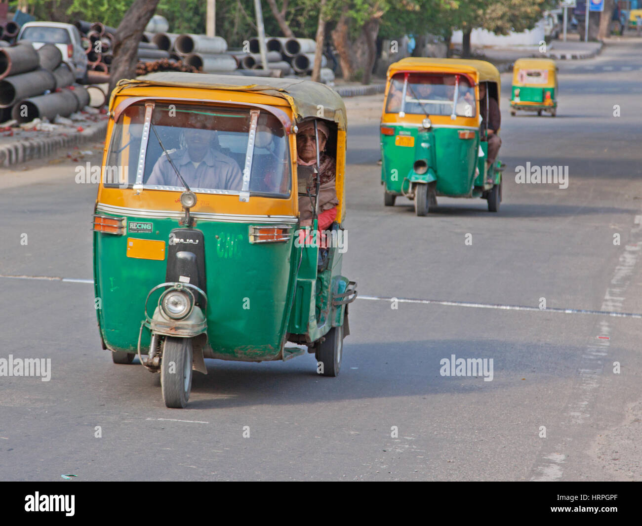 Three wheel taxi hi-res stock photography and images - Alamy