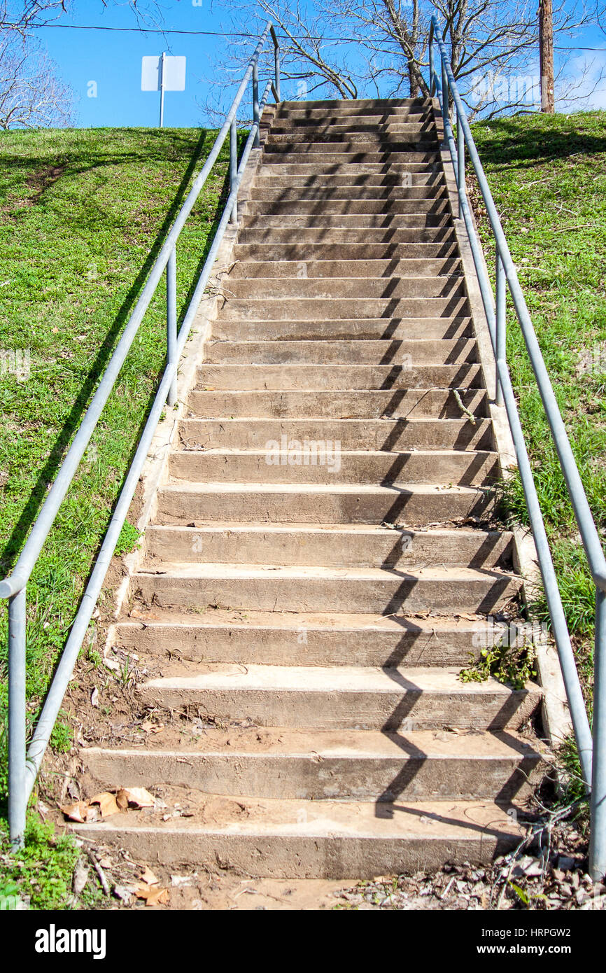 Outdoor staircase leading up Stock Photo - Alamy