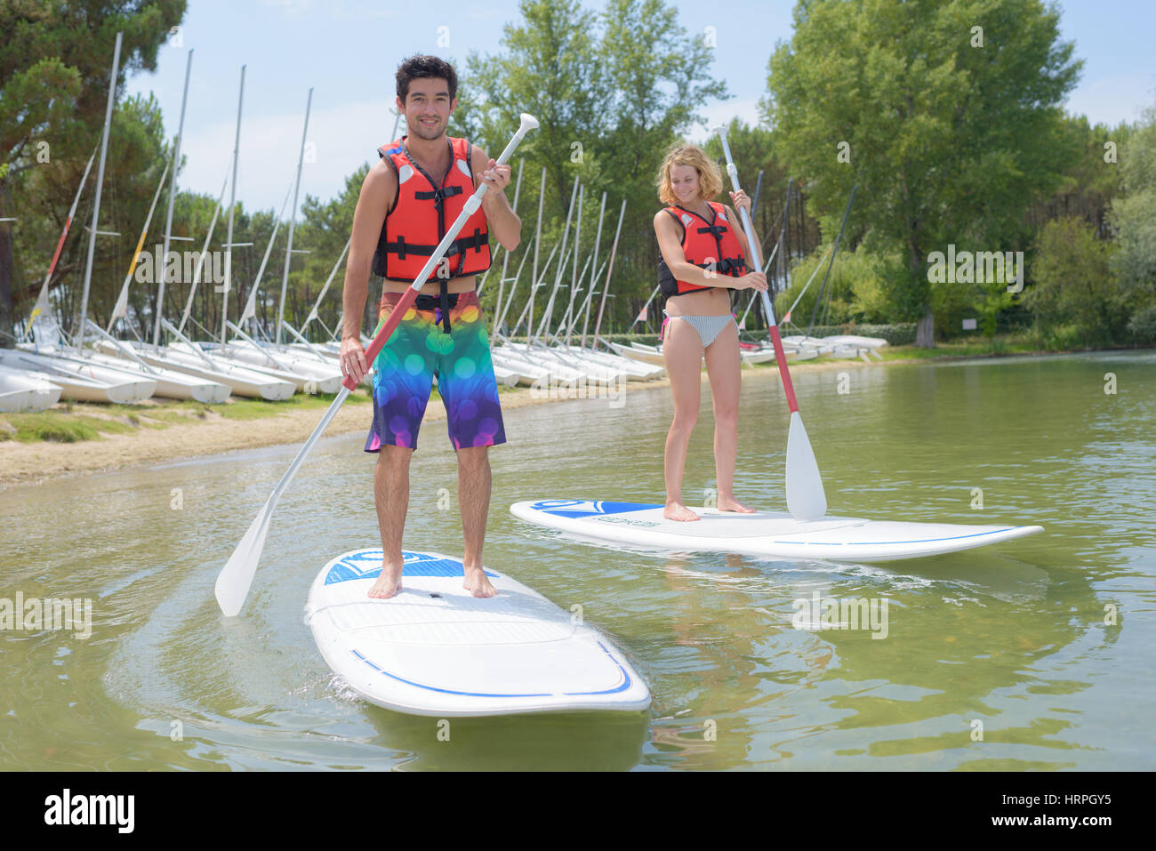 practicing to row Stock Photo - Alamy