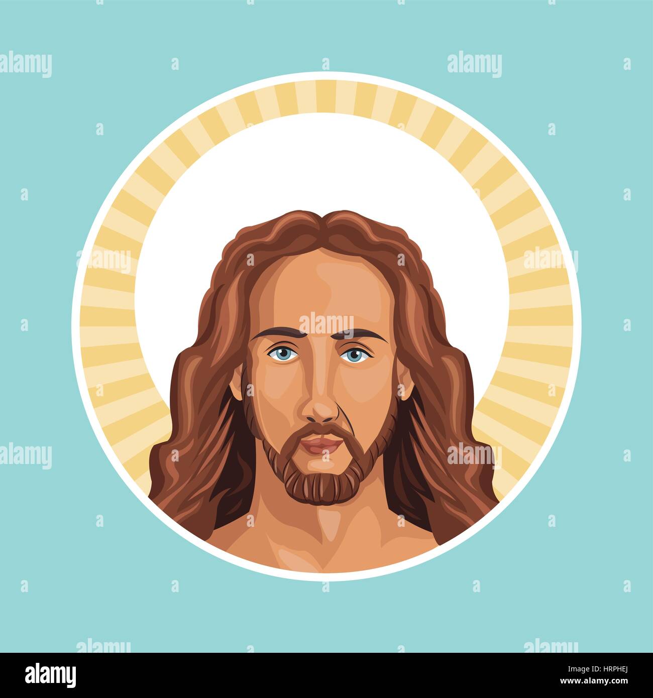 portrait jesus christ stamp Stock Vector Image & Art - Alamy