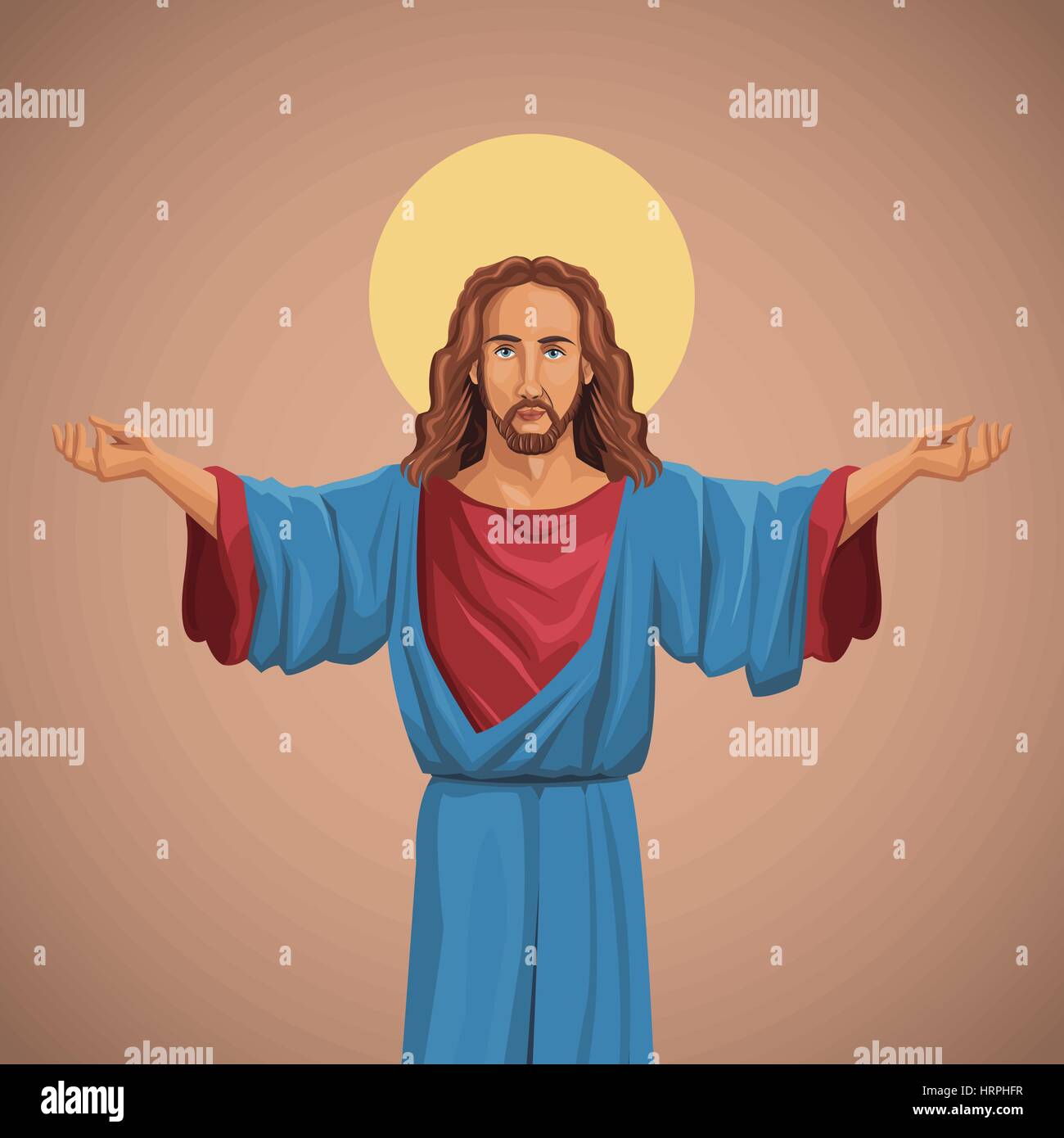 Jesus christ god saint image Stock Vector Images - Alamy