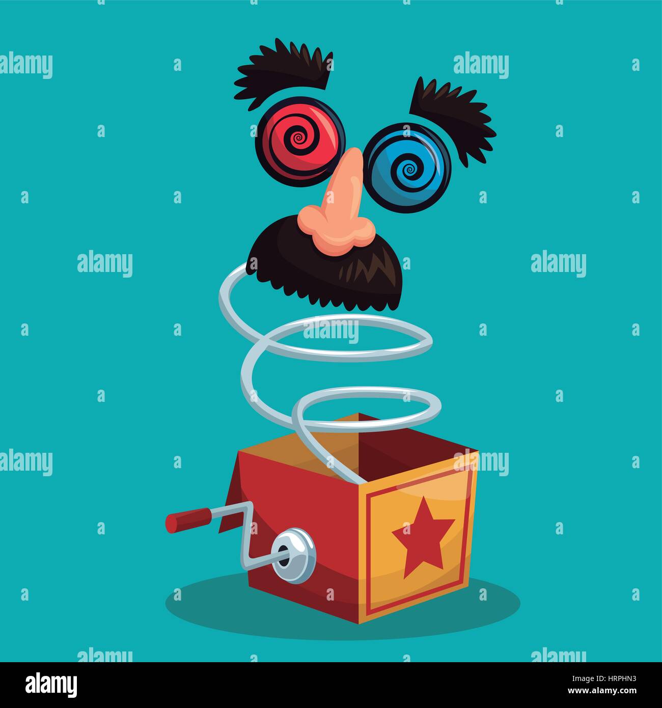 april fools day surprise box with face comic Stock Vector Image & Art ...