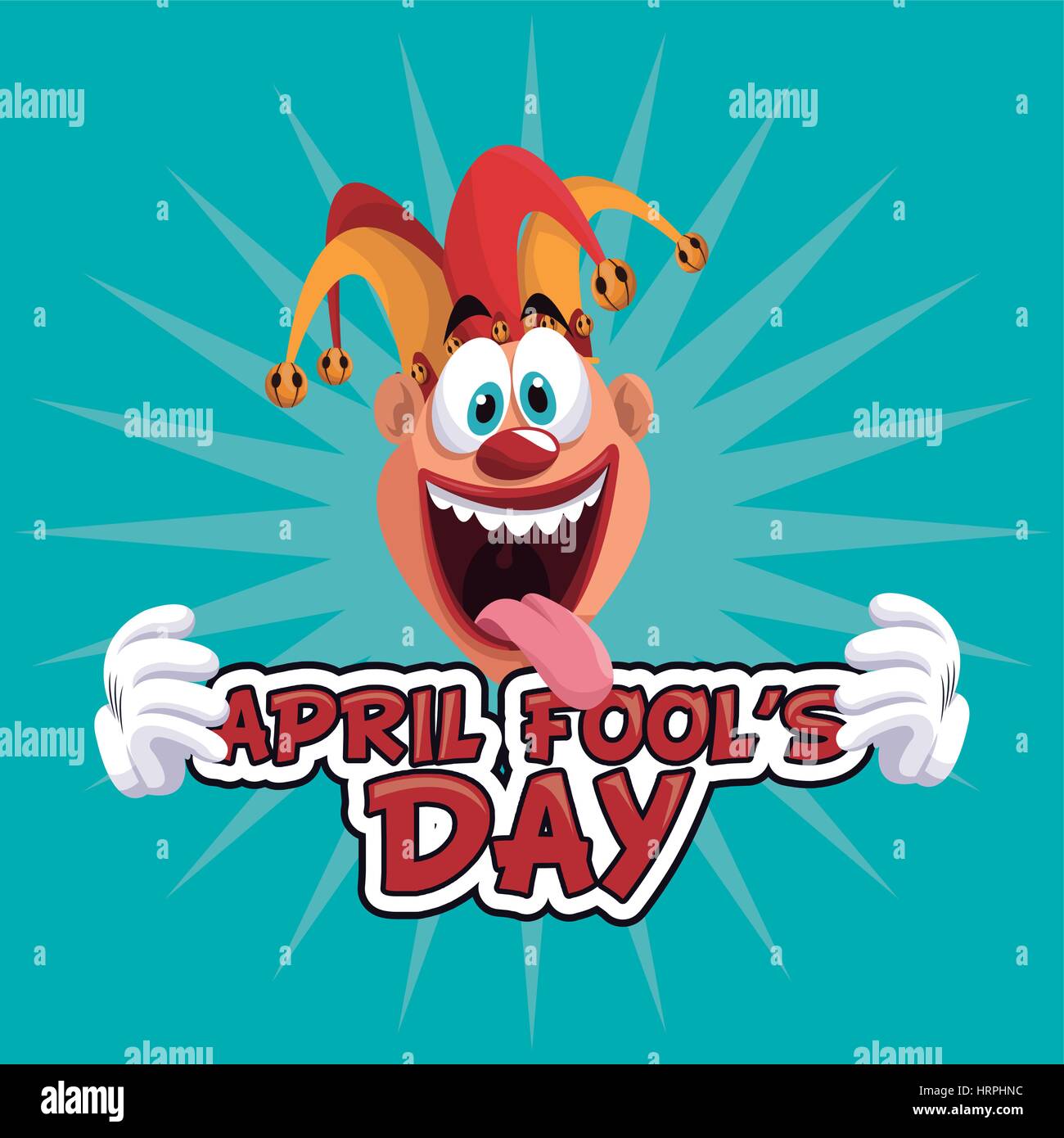 april fools day with cheerful jester Stock Vector Image & Art - Alamy