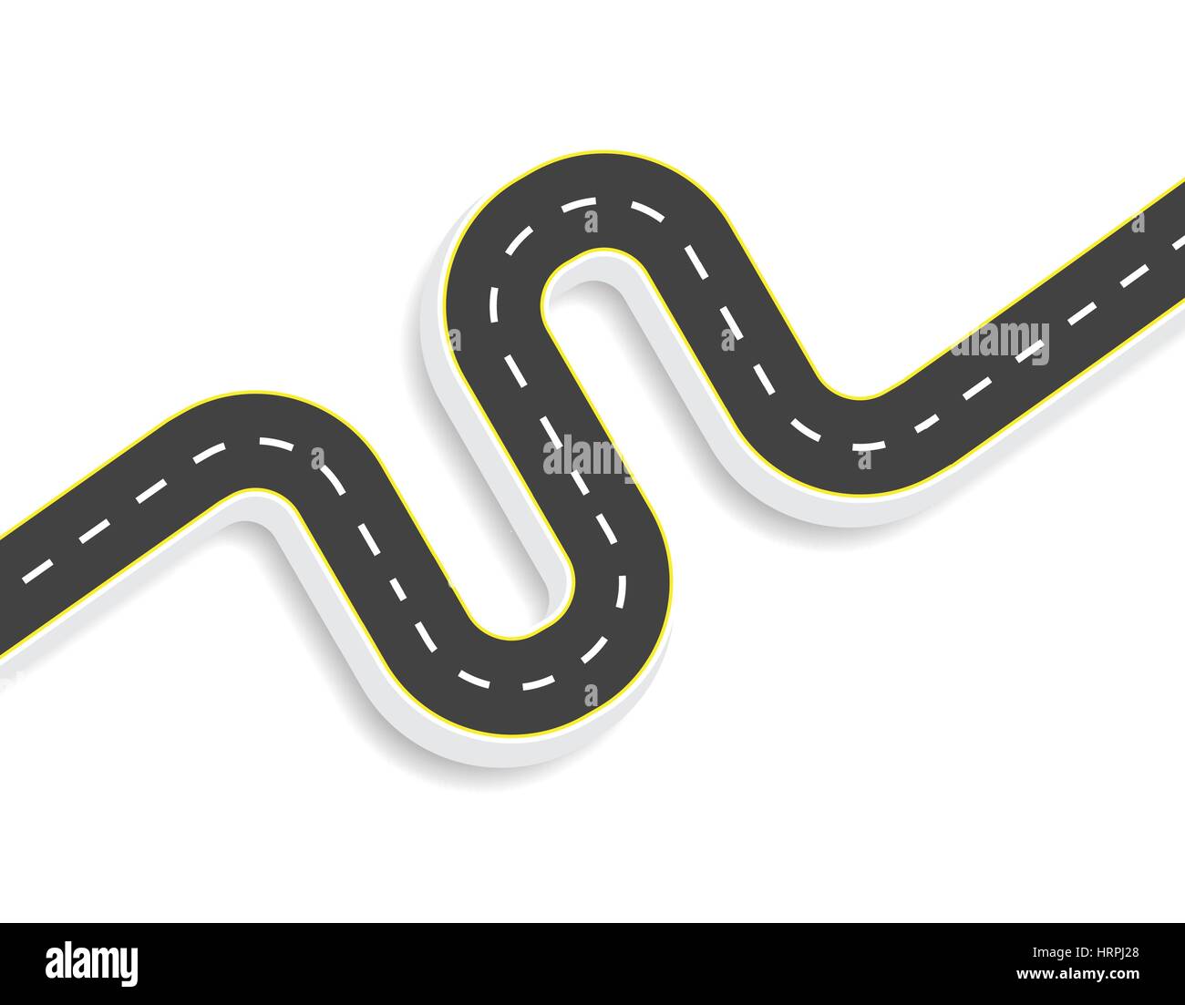 View from above highway highway Stock Vector Images - Alamy
