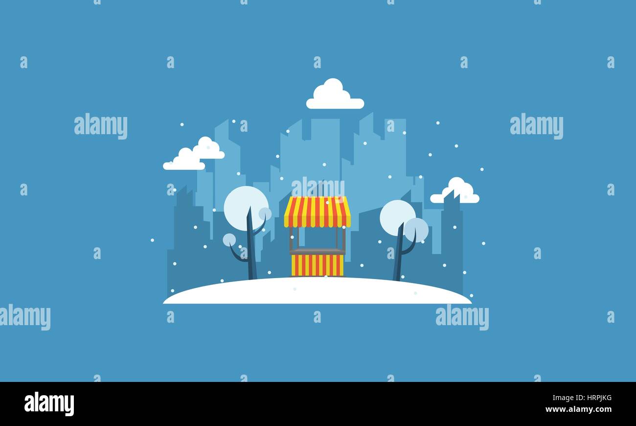 Blue stall Stock Vector Images - Alamy