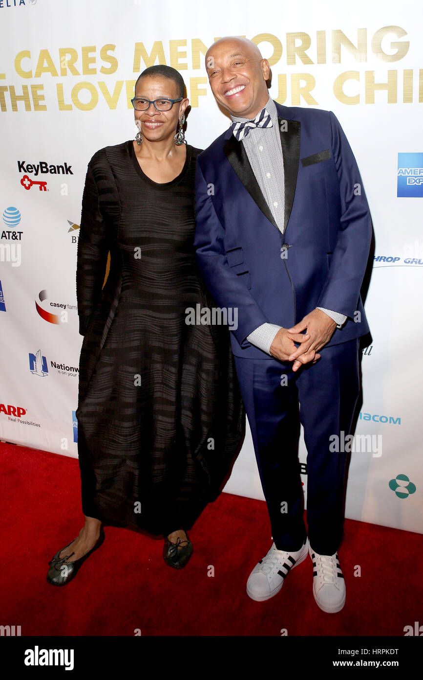 Terrie Williams and Russell Simmons attending the National CARES ...