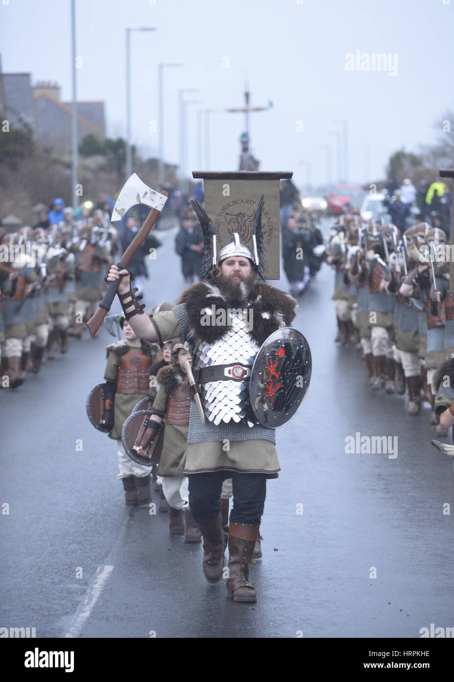 The Guizer Jarl and his squad march from the Islesburgh Community ...