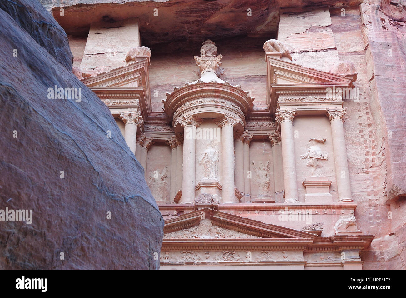 Ancient ruins of the Petra stone city, biggest tourist attraction in ...