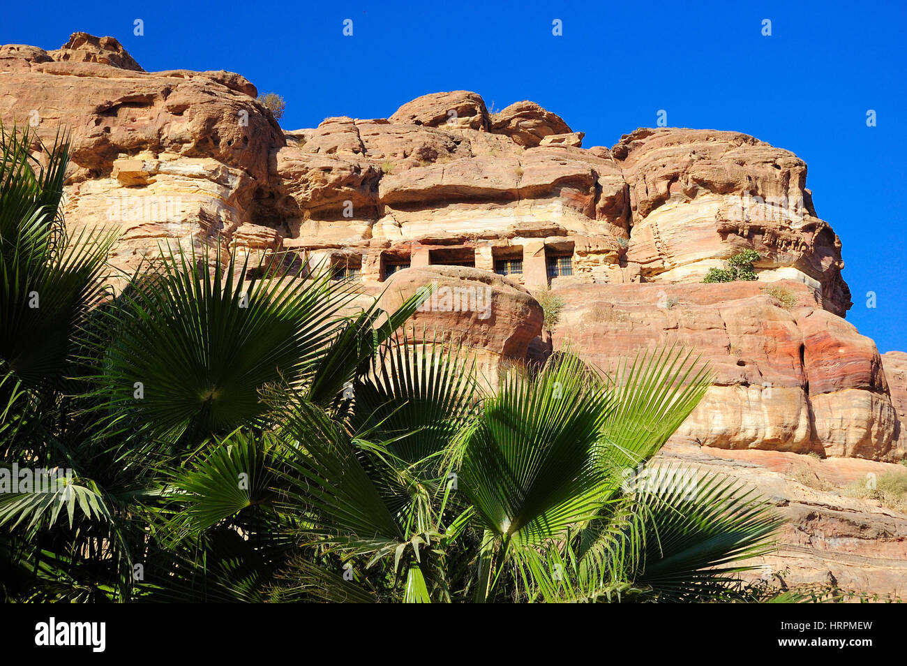 Ancient ruins of the Petra stone city, biggest tourist attraction in ...