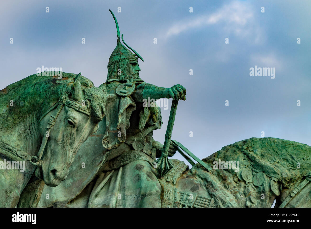 A statue of Grand Prince Árpád in Budapest, Hungary Stock Photo - Alamy