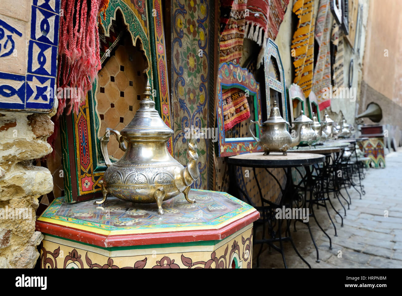 Traditional potful for making tea in Arab countries Stock Photo - Alamy