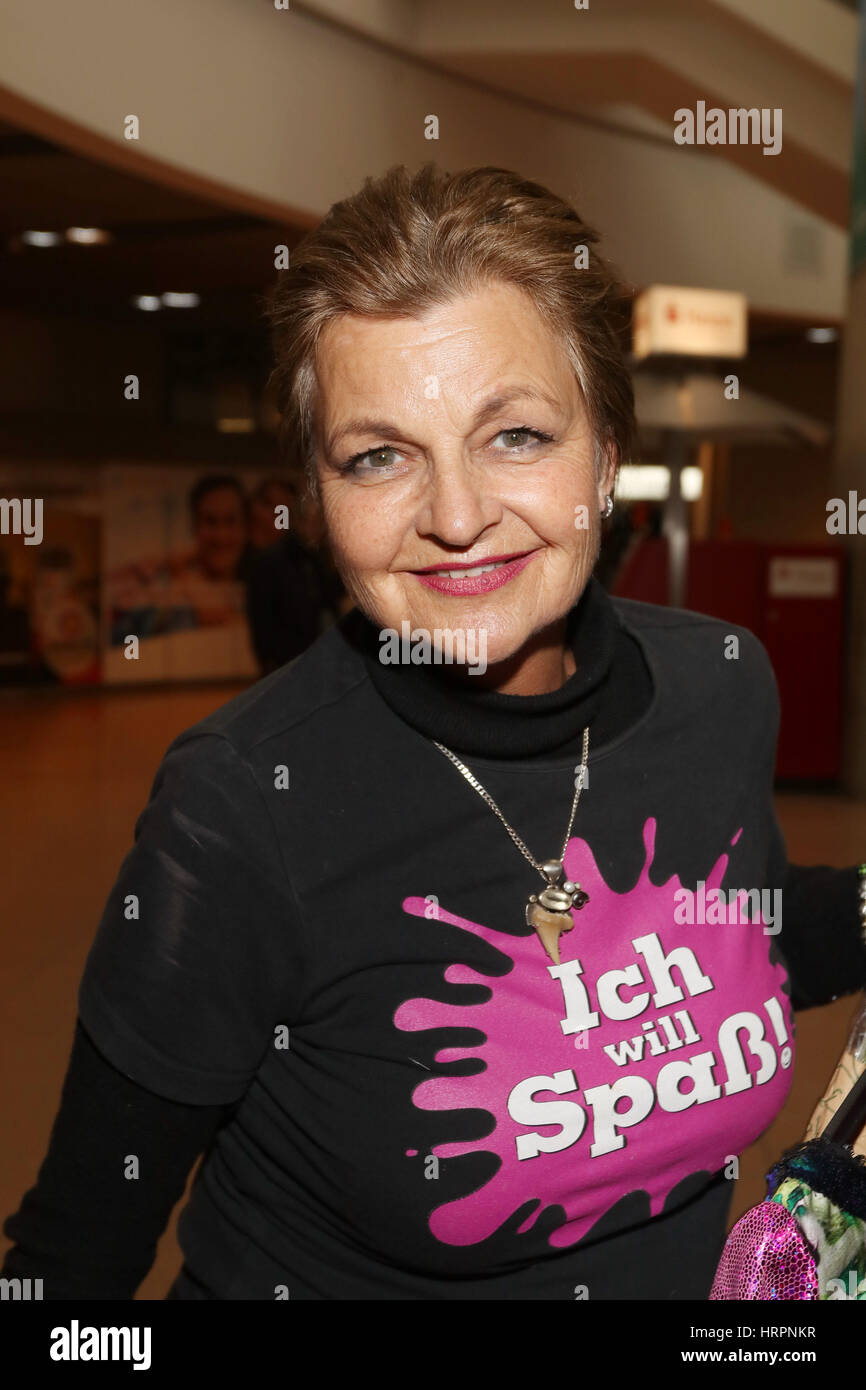 Dschungelcamp contestant Frl. Menke arriving at Hamburg airport ...