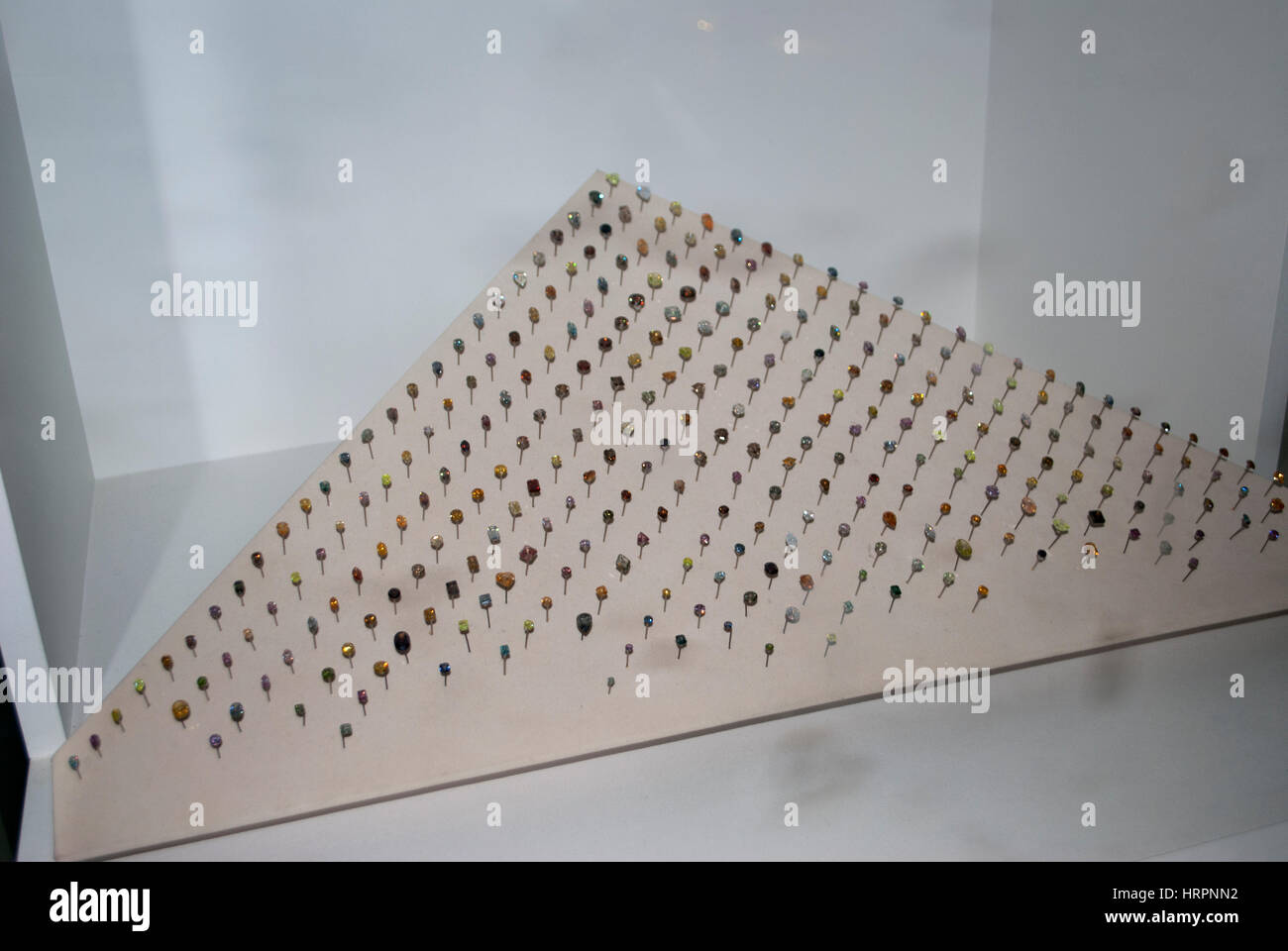 Display of diamonds in The Natural History Museum in London Stock Photo ...