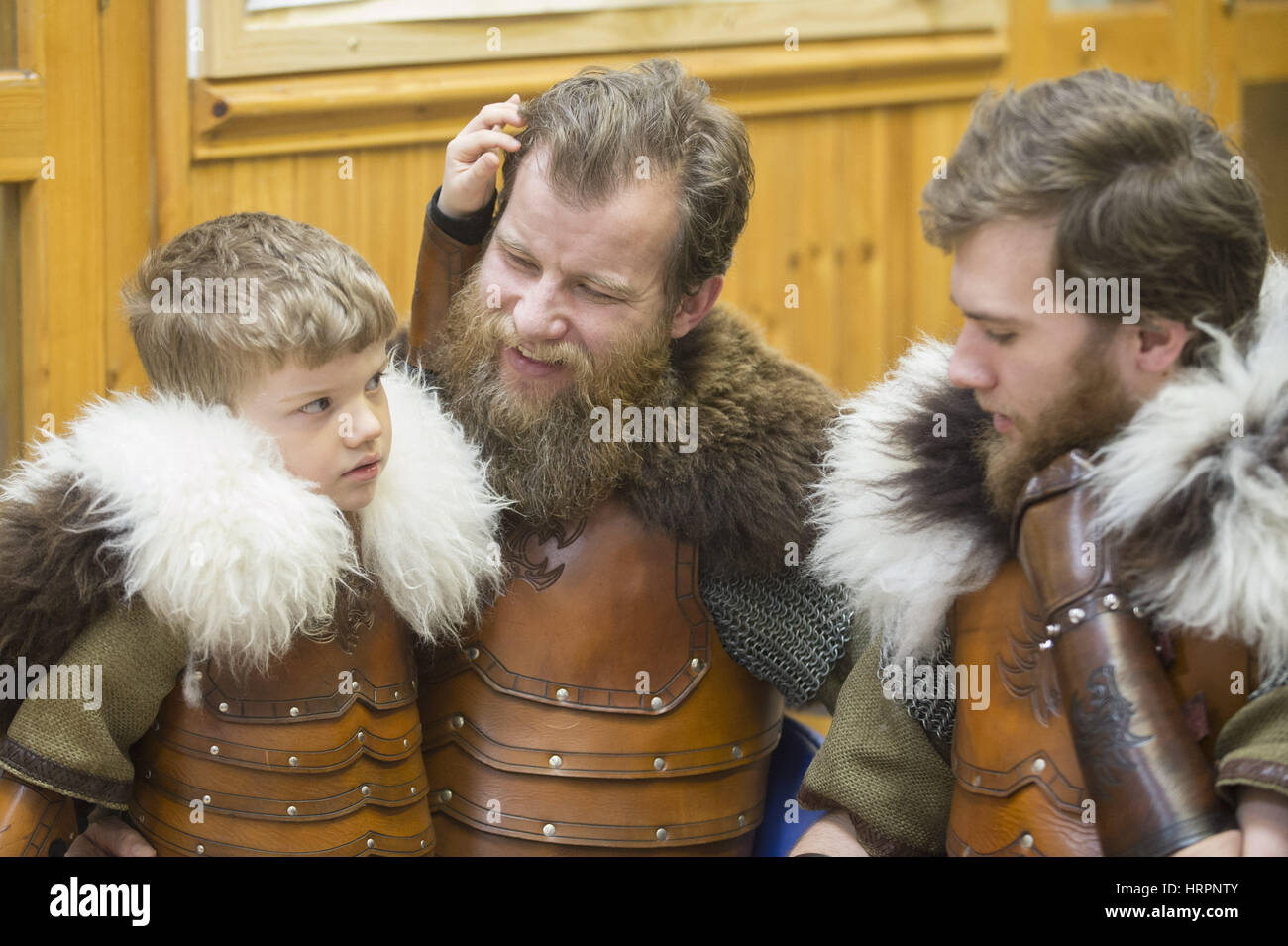 The Guizer Jarl and his squad sing songs at the Lerwick Royal British ...
