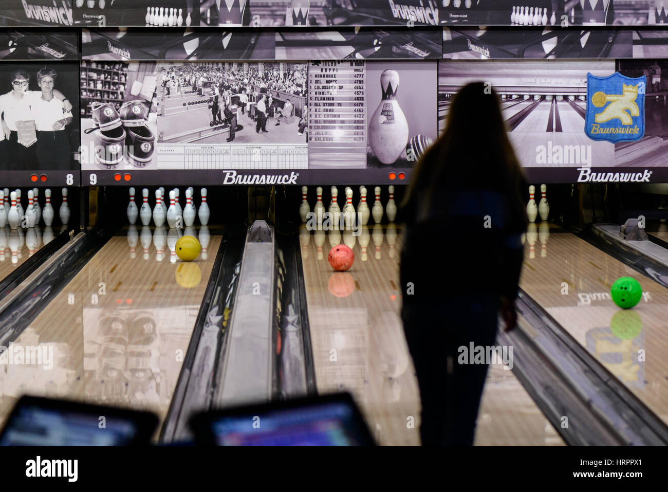 Game of bowling hi-res stock photography and images - Alamy