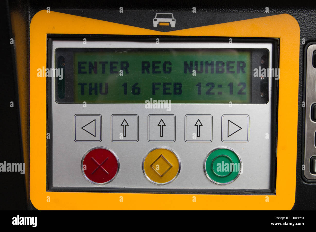 Parking meter car reg hi-res stock photography and images - Alamy
