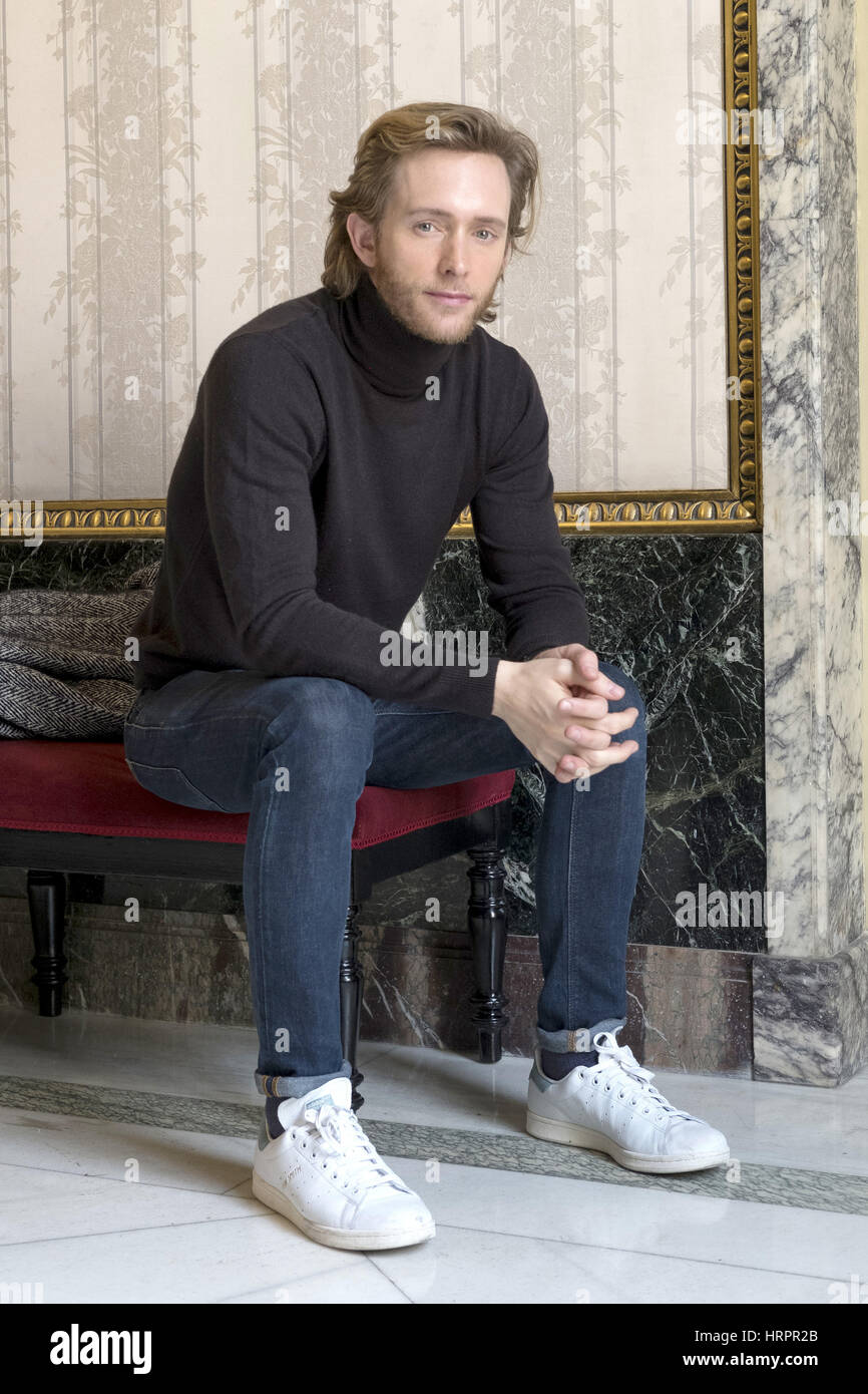 Pablo Rivero poses during a portrait session at Teatro Español in ...