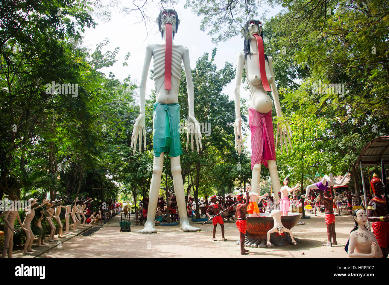 People pray and visit statues of ghost and zombie (Preta) in place of ...