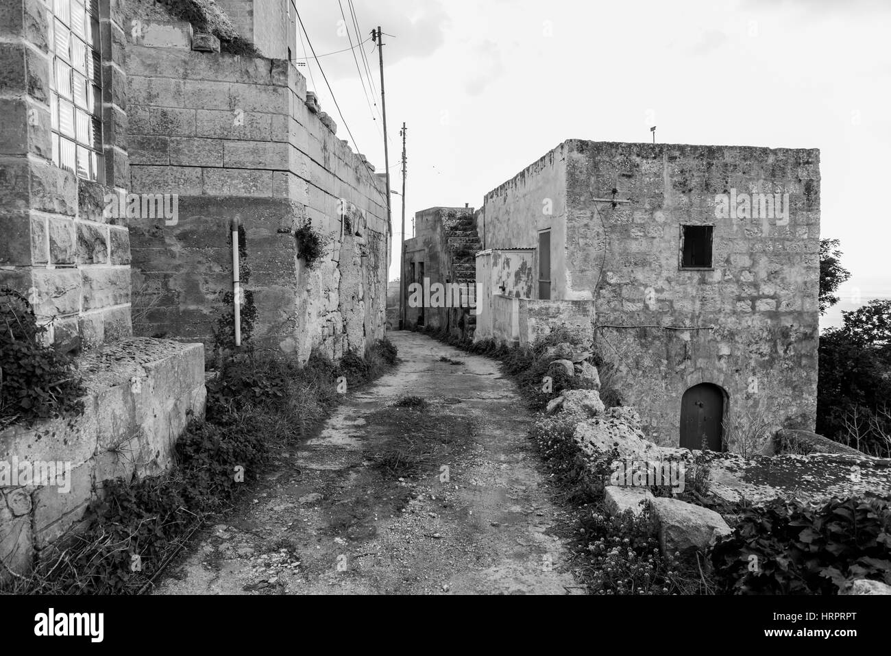 The deserted village of Mtahleb in Malta Stock Photo - Alamy