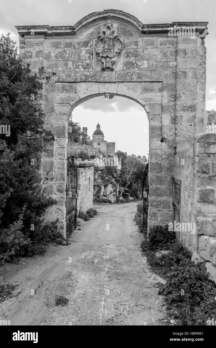 The deserted village of Mtahleb in Malta Stock Photo - Alamy