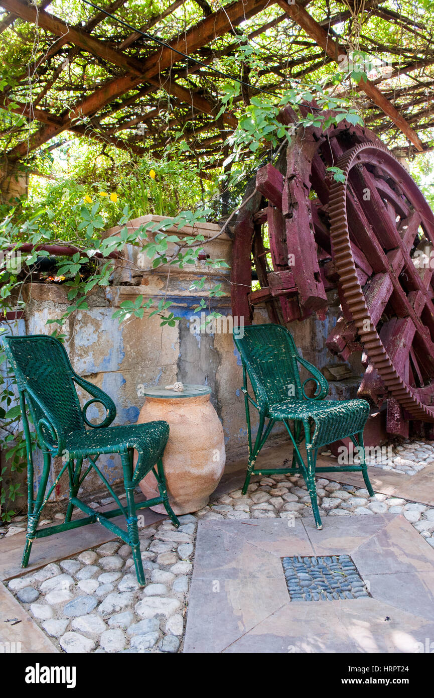 An inhabited mansion in Kampos, Chios. Kampos of Chios is one of the ...