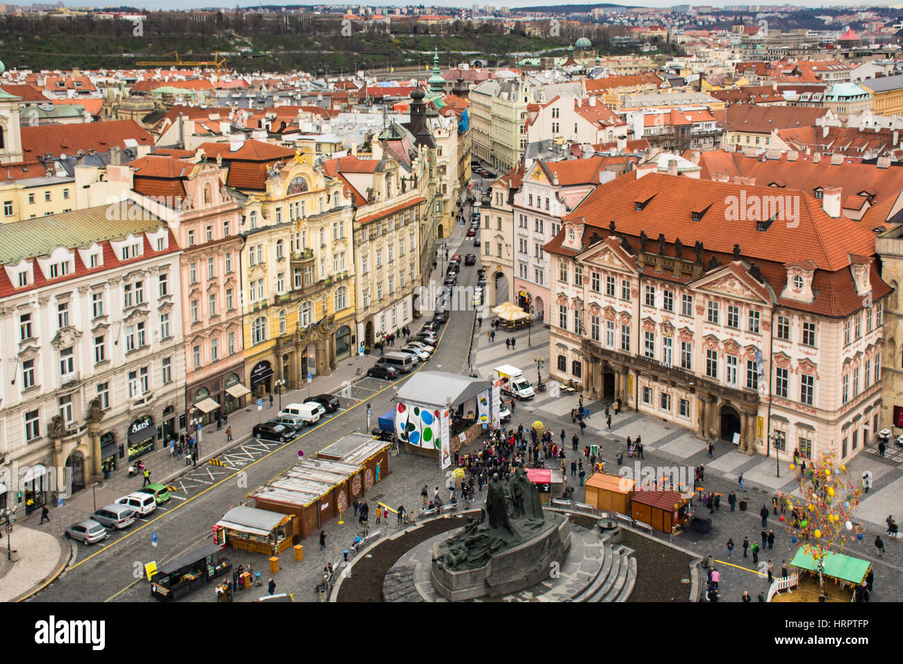 Prague old town square, historic centre of Prague, UNESCO world ...