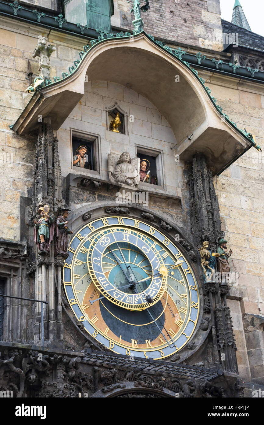 The Astronomical Clock, Old Town Hall, historic centre of Prague ...