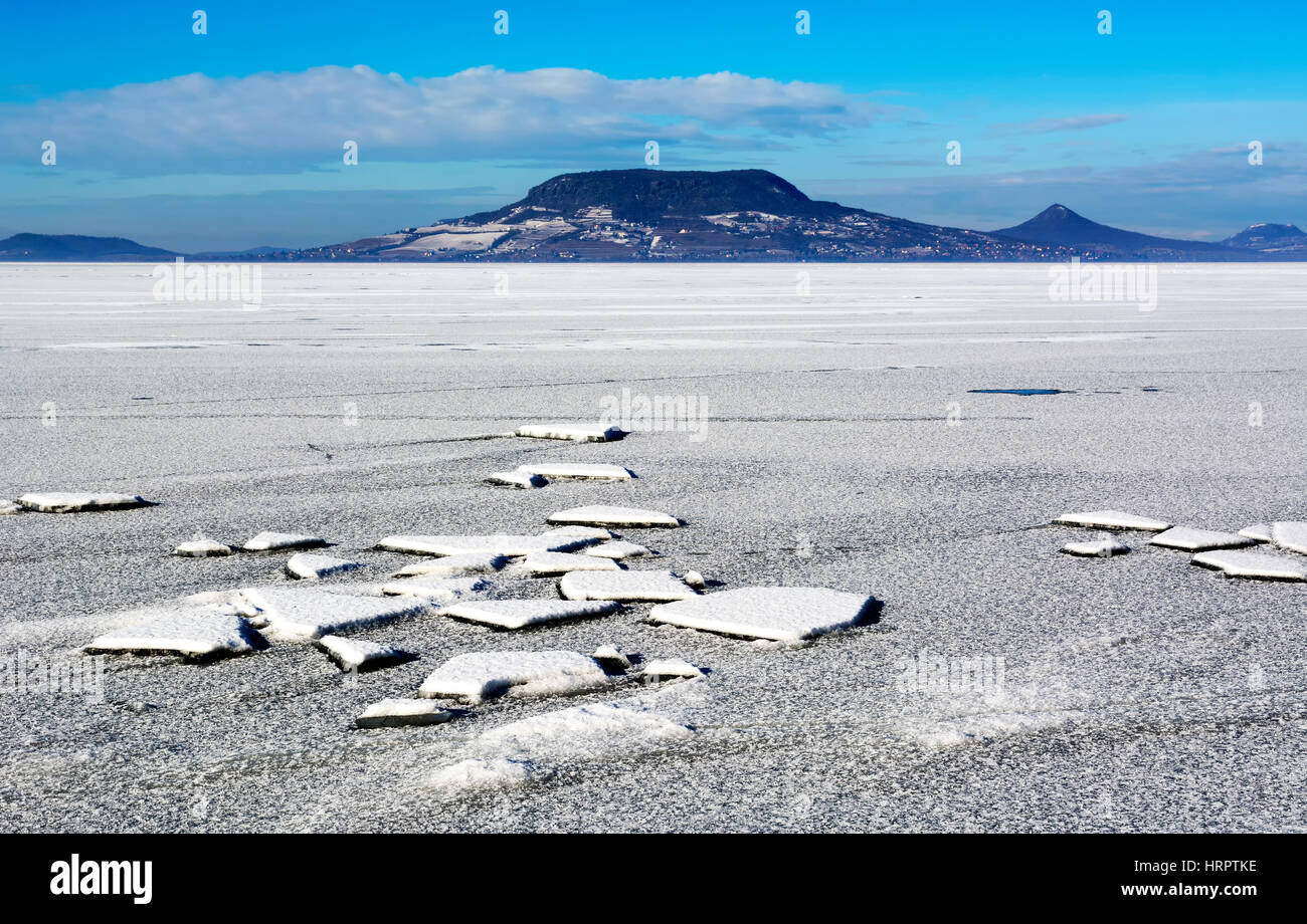 Lake Balaton in winter time, Hungary Stock Photo - Alamy