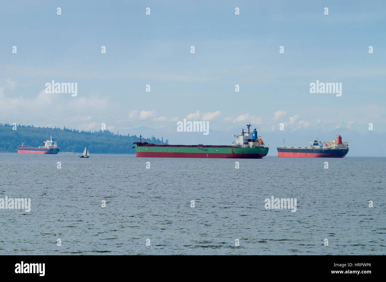 Container ship english bay hi-res stock photography and images - Alamy