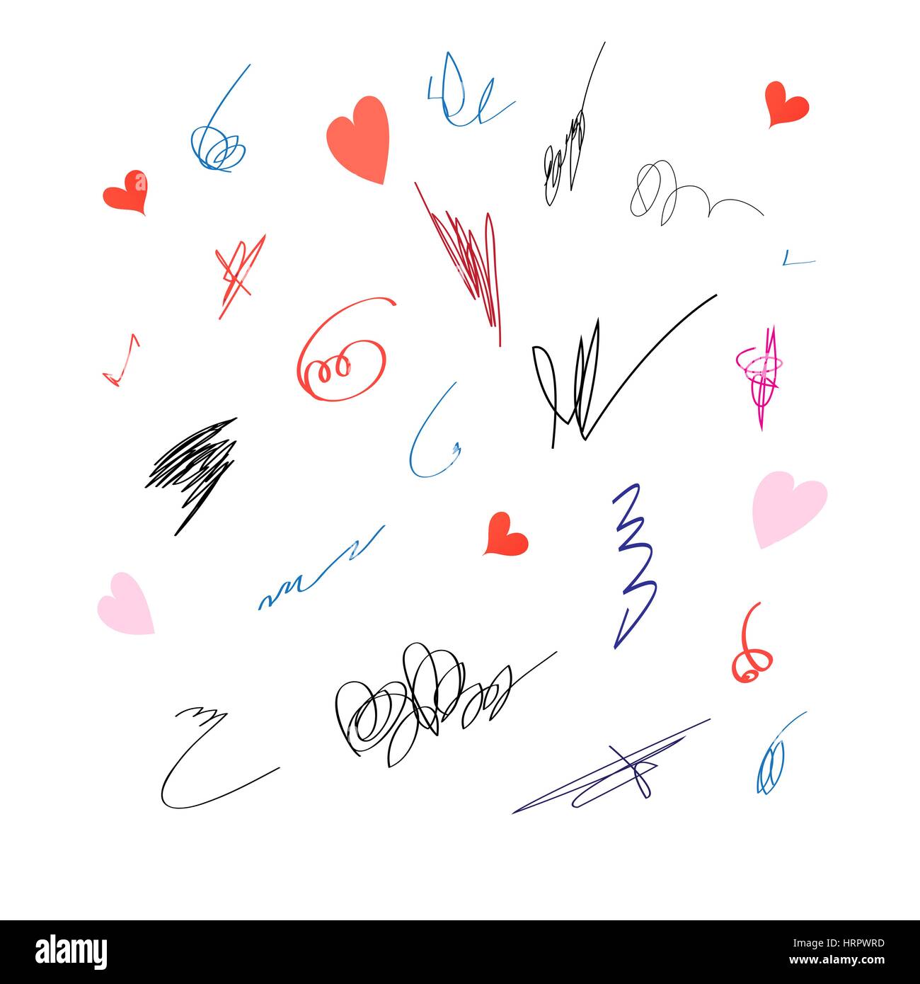 Collection signatures Cut Out Stock Images & Pictures - Alamy