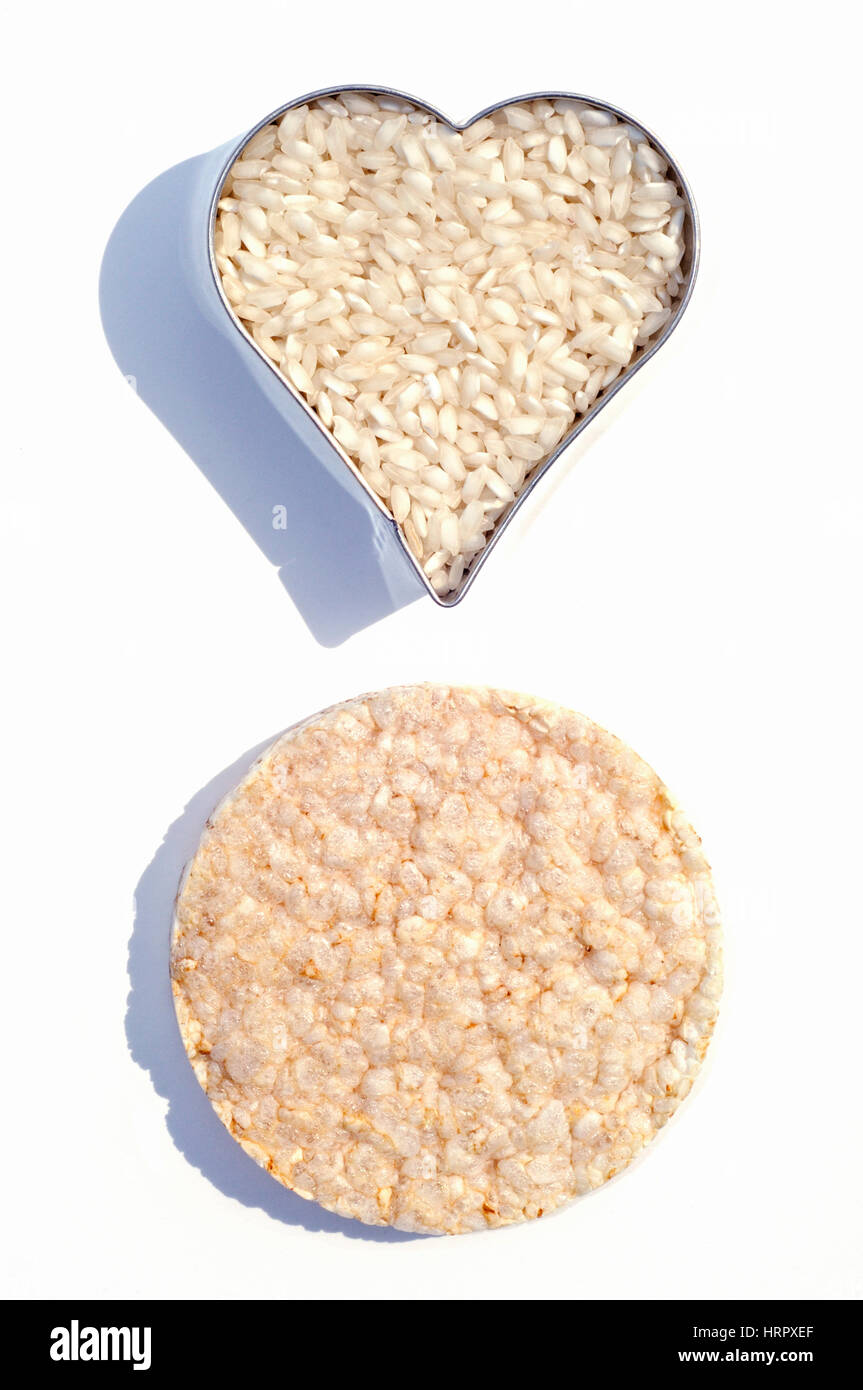 Puffed rice wafer Cut Out Stock Images & Pictures - Alamy