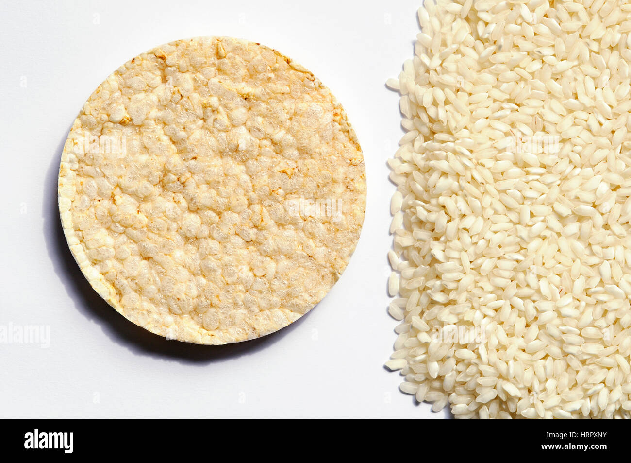 Rice Wafers with Rice Stock Photo - Alamy