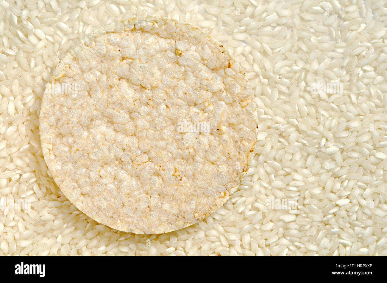Rice Wafers with Rice Stock Photo - Alamy