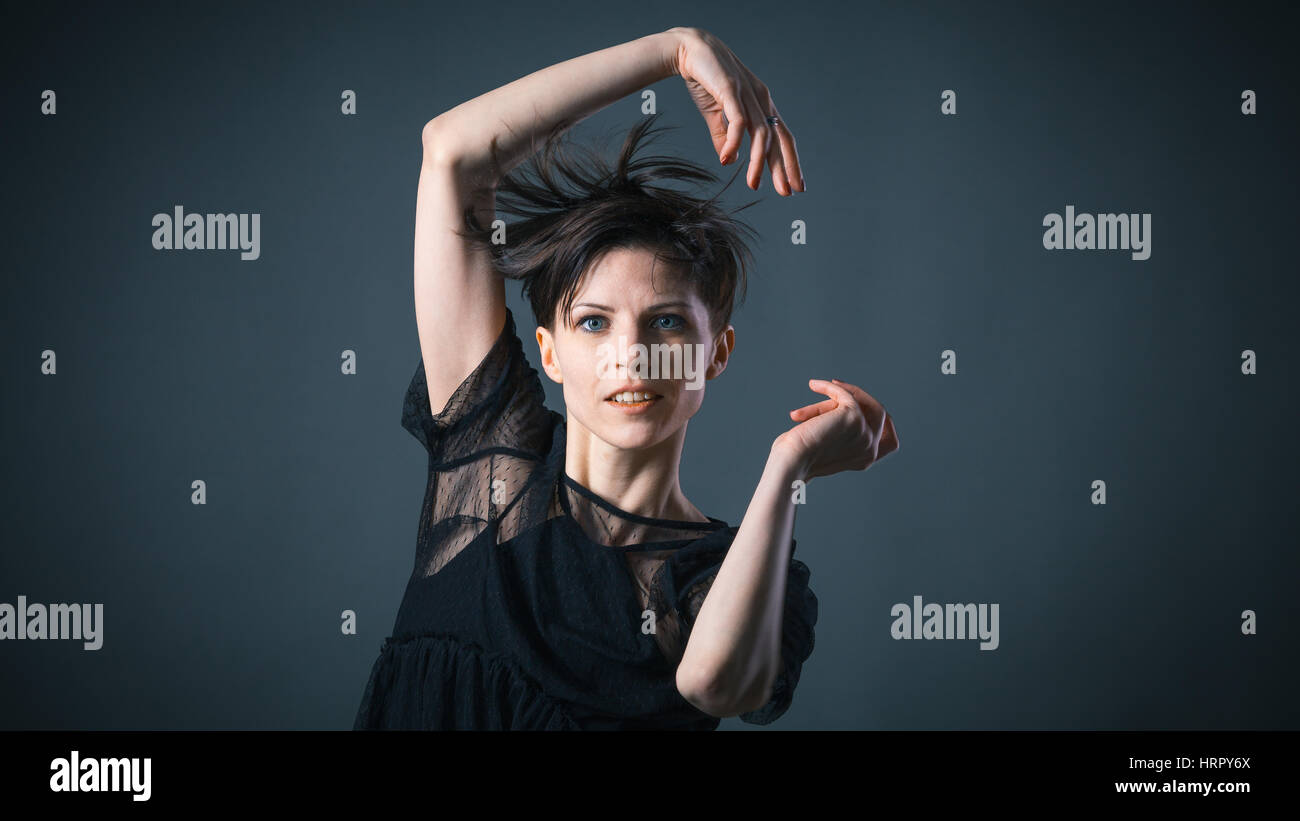 young girl ballerina dancer performance Stock Photo - Alamy