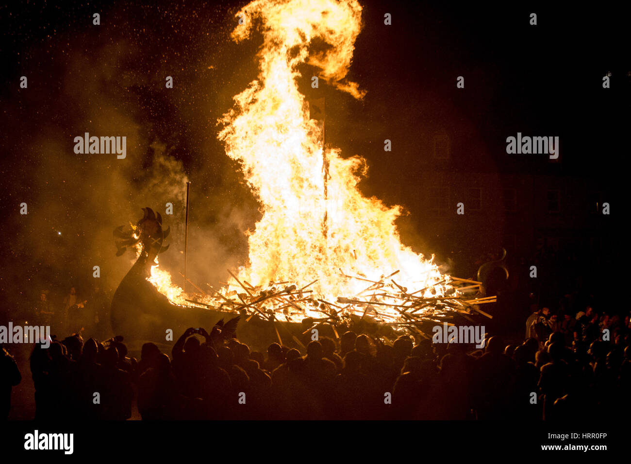 The Guizer Jarl Lyall Gair and his squad light up and march their ...