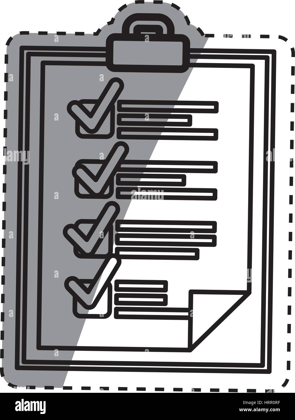 Checklist form symbol Stock Vector Image & Art - Alamy