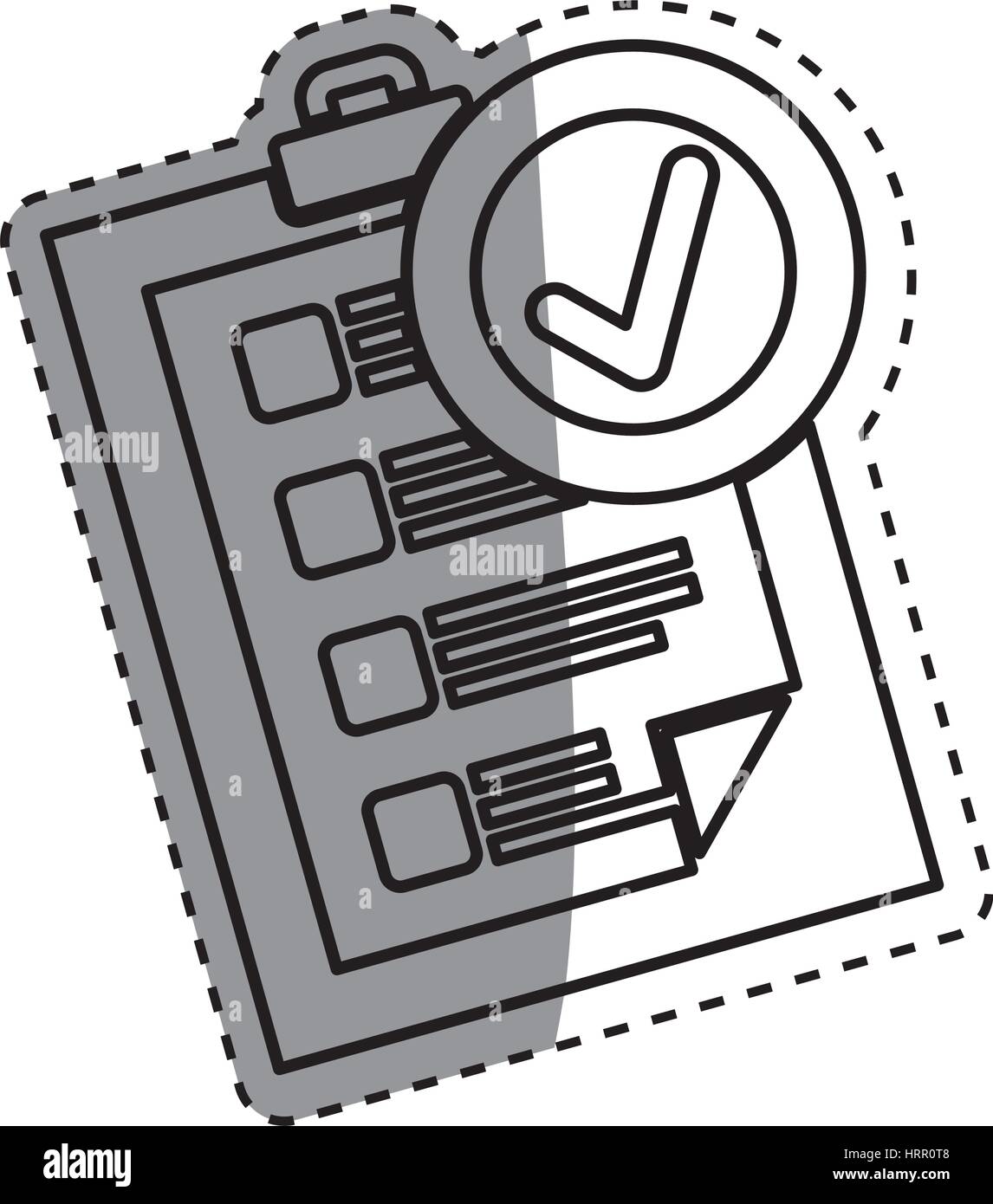 Checklist form symbol Stock Vector Image & Art - Alamy
