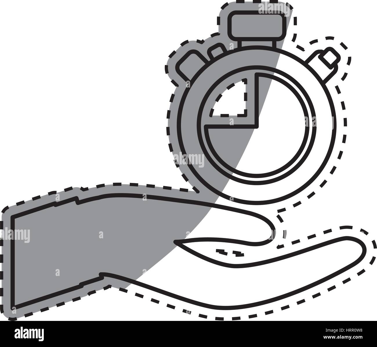 Hand with clock Stock Vector Image & Art - Alamy