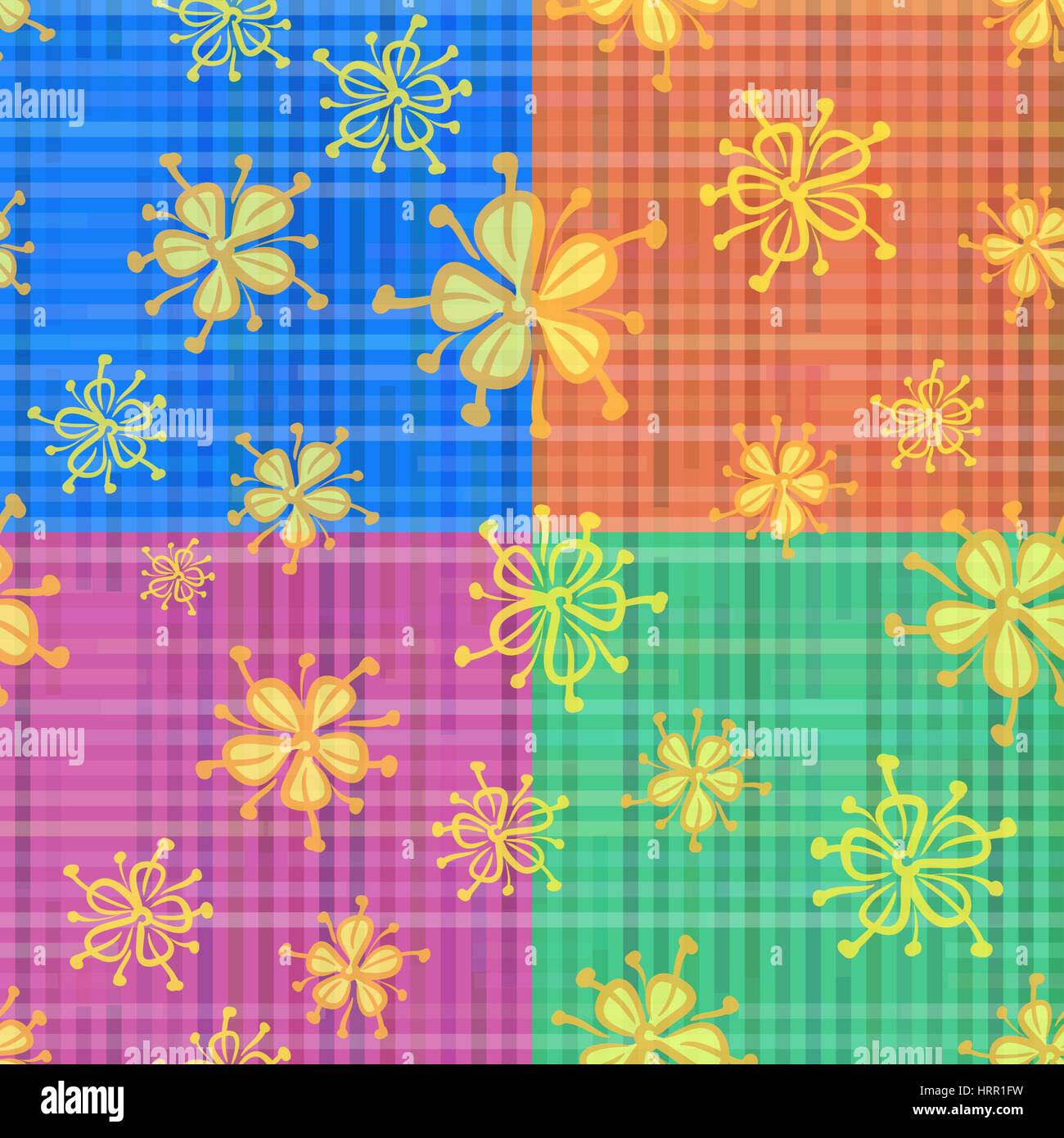 Blue and gold checks Stock Vector Images - Alamy