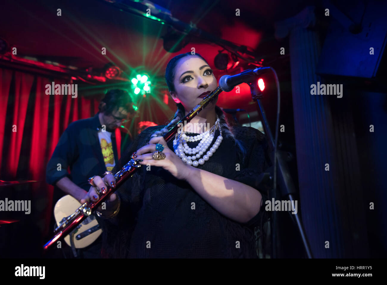 London, UK. 02nd Mar, 2017. Simon Mason of Hightown Pirates performs ...