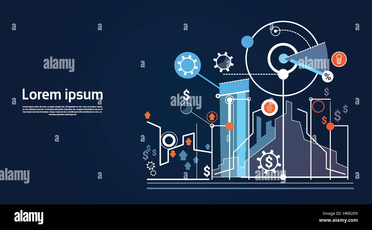 Analysis Finance Graph Financial Business Chart Stock Vector Image ...