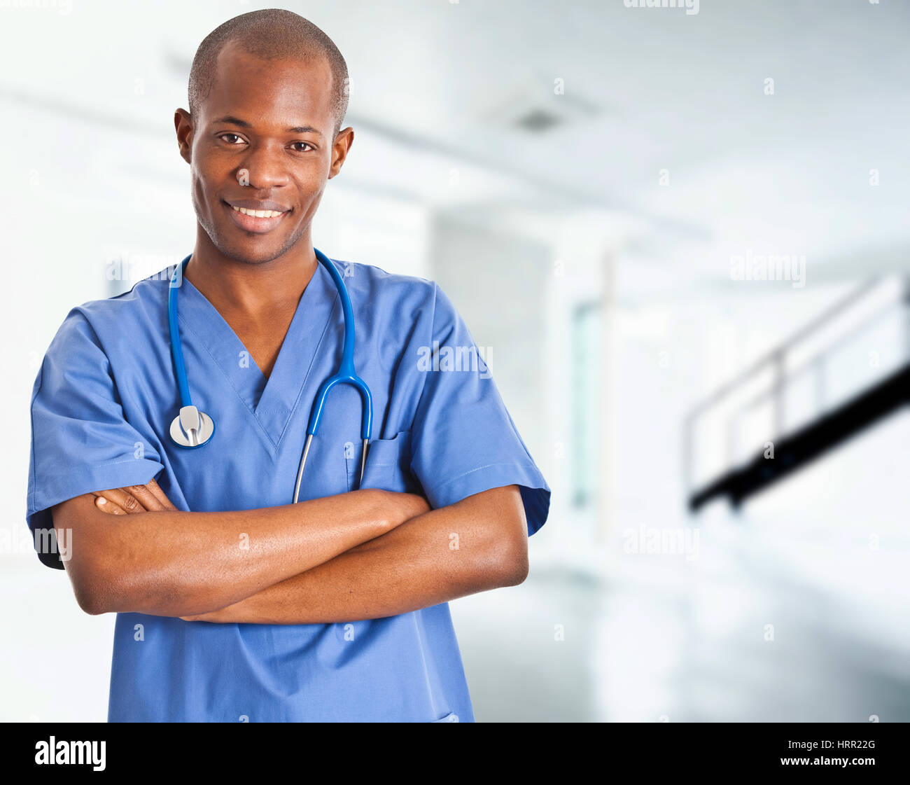 African doctor at the hospital Stock Photo - Alamy