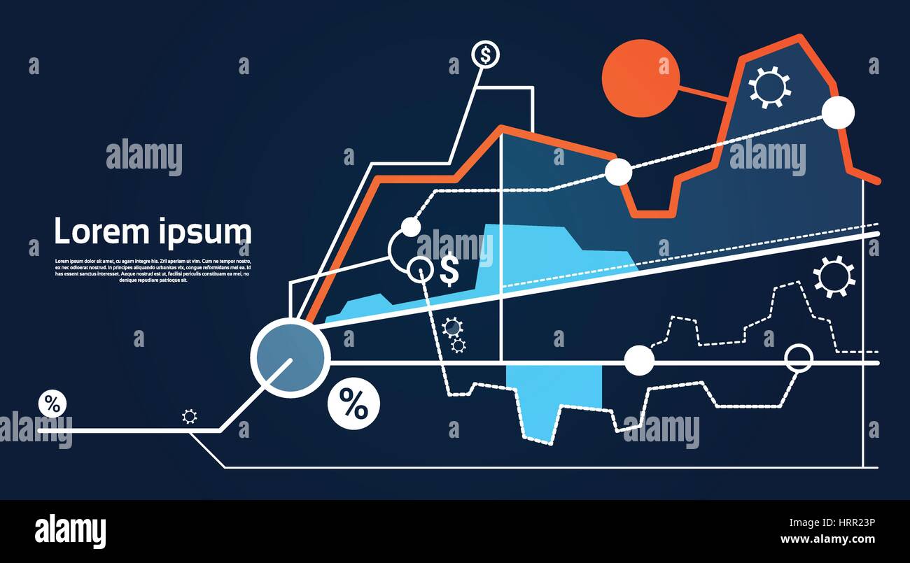 Analysis Finance Graph Financial Business Chart Stock Vector Image ...