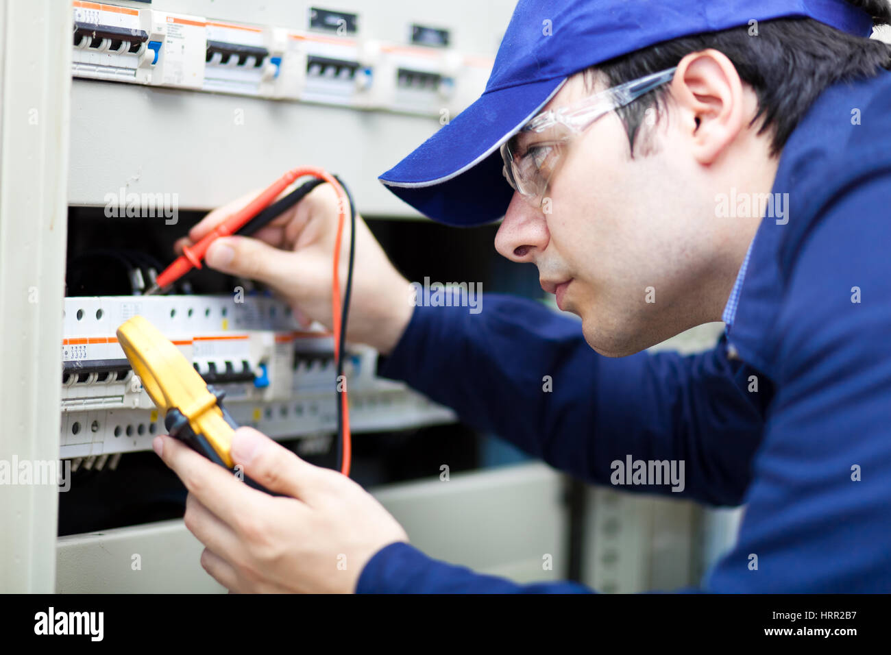 Electrician engineer work tester hi-res stock photography and images ...