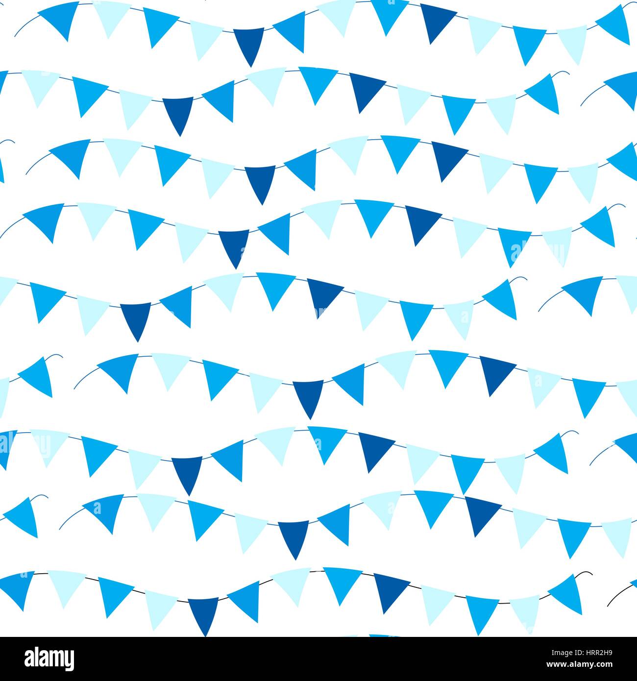 Happy Israel Independence Day seamless pattern with flags and bunting ...