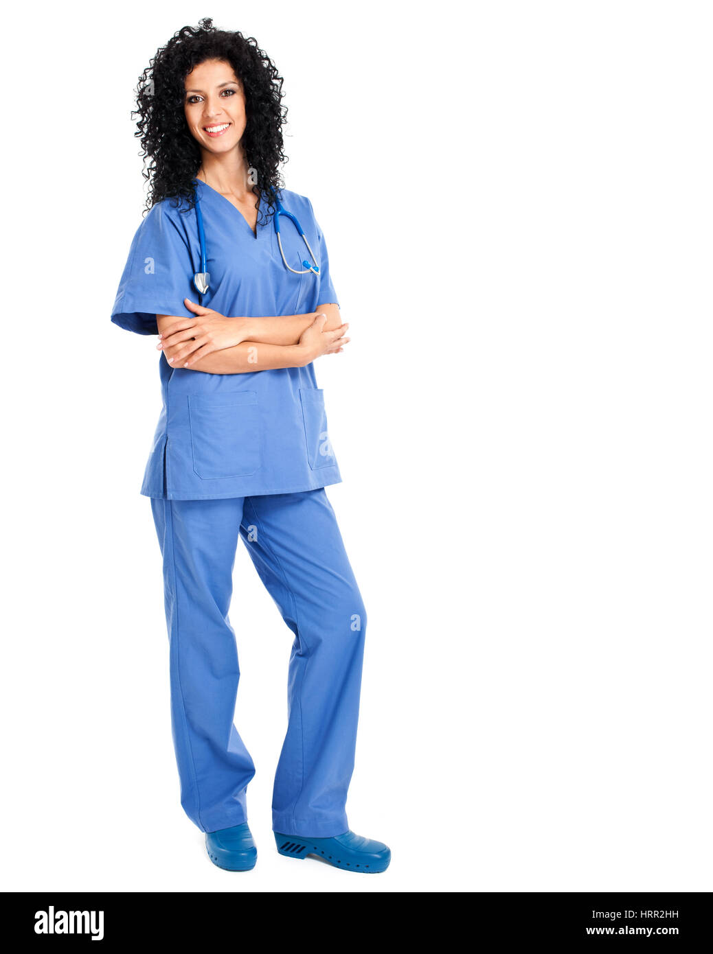 Nurse full length portrait Stock Photo - Alamy