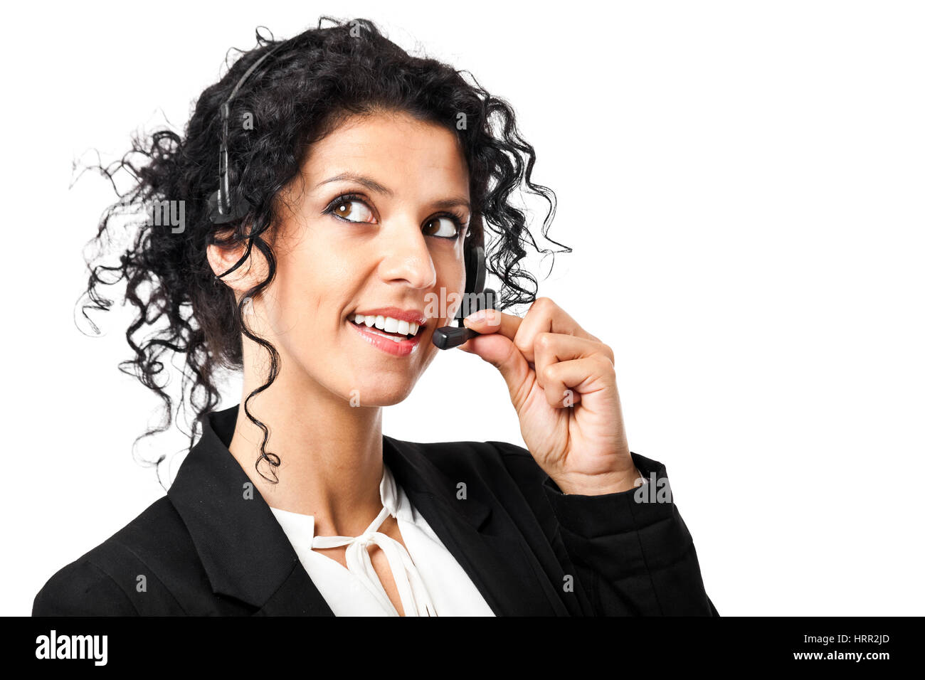 Female operator call center Cut Out Stock Images & Pictures - Alamy